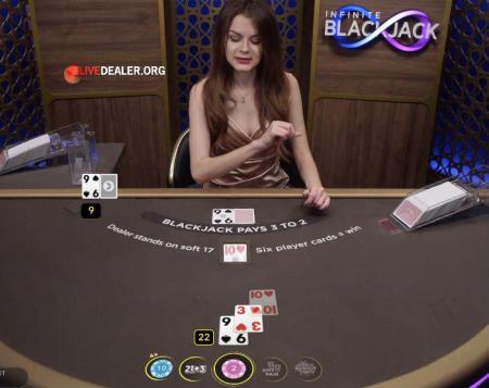 Infinite Blackjack from Evolution Gaming | Livedealer.org