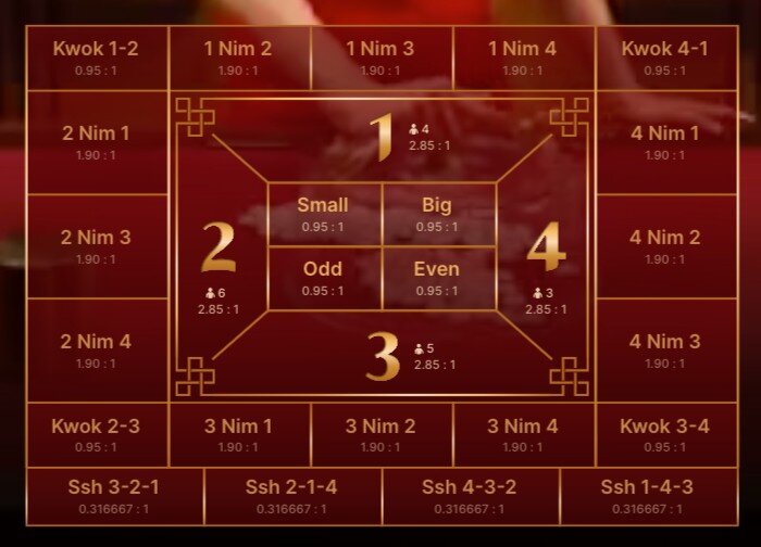 Playing Fan Tan Live from Evolution | Livedealer.org