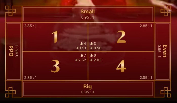 Playing Fan Tan Live from Evolution | Livedealer.org