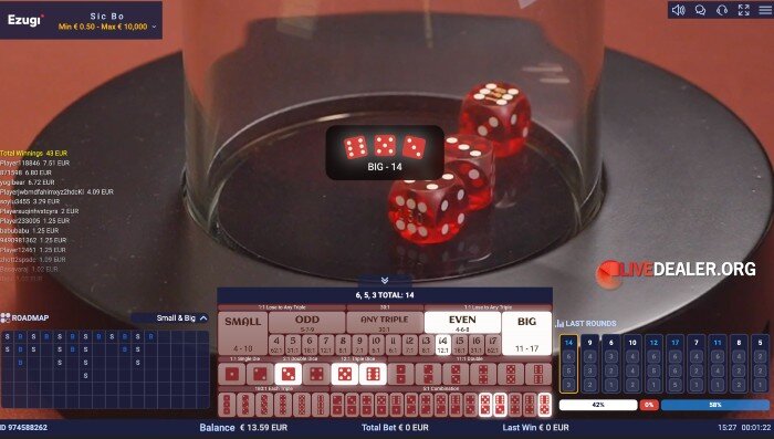 Ezugi Sic Bo and Ultimate Sic Bo | Livedealer.org