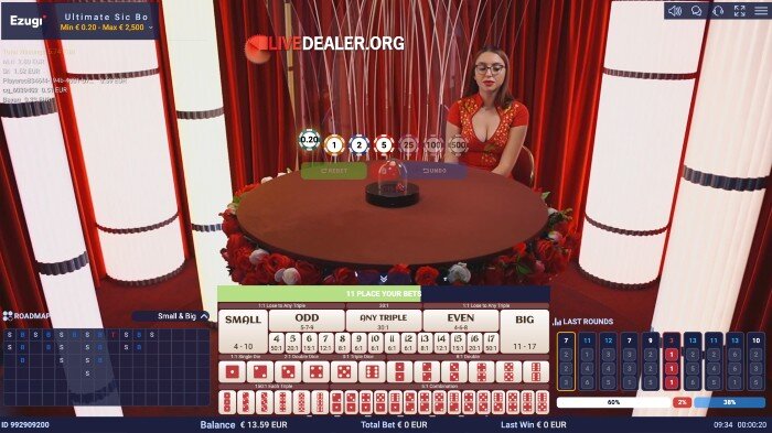 Ezugi Sic Bo and Ultimate Sic Bo | Livedealer.org