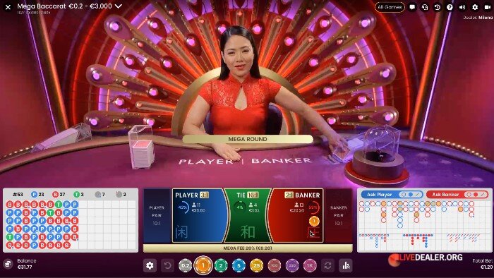 Mega Baccarat from Pragmatic Play | Livedealer.org