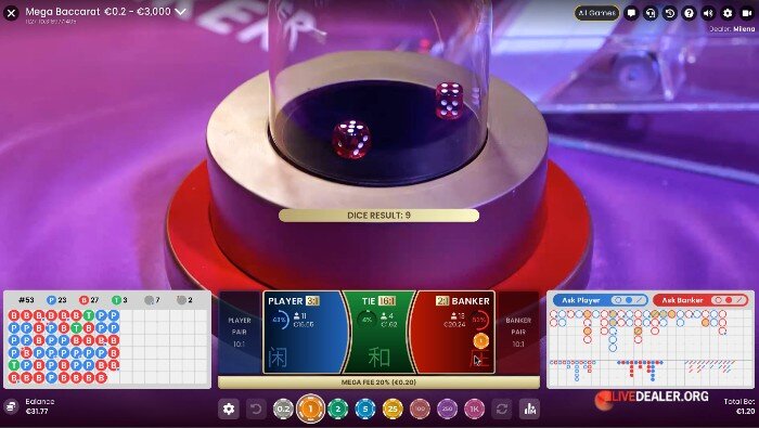 Mega Baccarat from Pragmatic Play | Livedealer.org