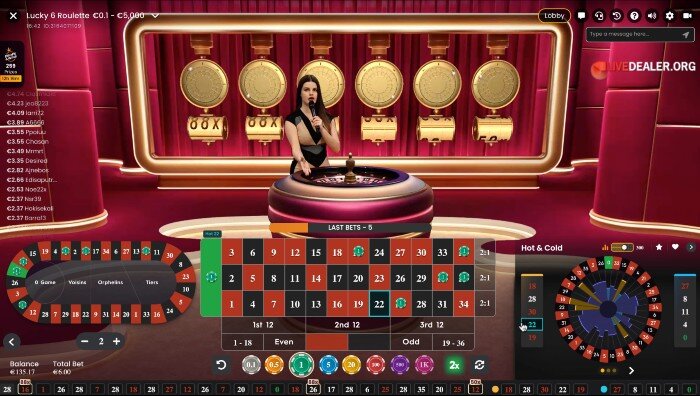 Lucky 6 Roulette Live from Pragmatic Play | Livedealer.org