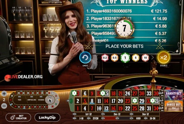 Sticky Bandits Roulette Live from Playtech | Livedealer.org