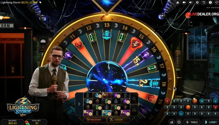Evolution Lightning Storm Live Big Wheel | Livedealer.org
