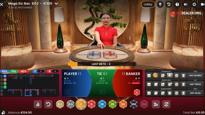 Mega Sic Bac Live from Pragmatic Play | Livedealer.org